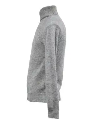 Saint Laurent Knitted Turtleneck Sweater - Grey