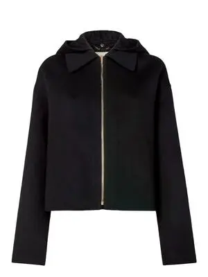 Fendi Hooded Zip-up Jacket - Black
