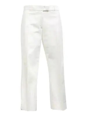 JOSEPH Cotton Trousers - White