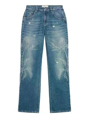 Blumarine Stud-embellished Jeans - Blue
