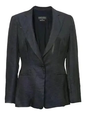 Giorgio Armani Single-breasted Blazer - Blue