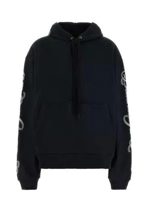 Balenciaga Cotton Hoodie - Black