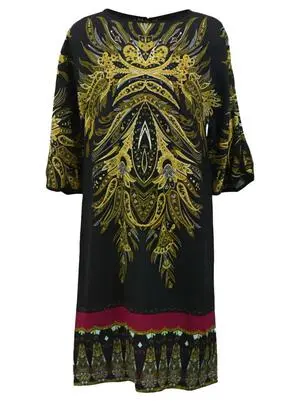 Etro Printed Midi Dress - Black
