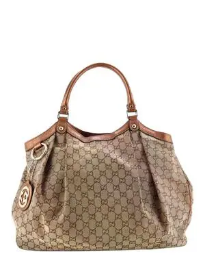 Gucci Sukey Gg Canvas Large Tote Bag - Brown