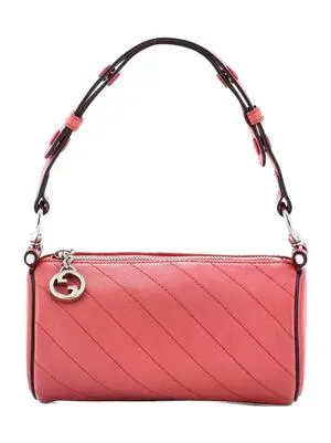 Gucci Blondie Diagonal Quilted Leather Mini Shoulder Bag - Pink