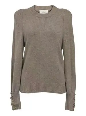 Ba&sh Crew-neck Wool Sweater - Neutrals