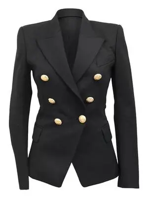 Balmain Double-breasted Blazer - Black