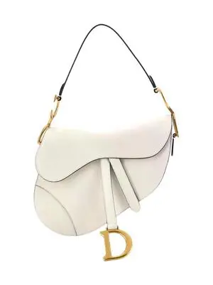Dior Saddle Handbag Leather Medium - White