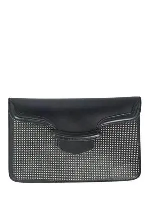 Alexander McQueen Heroine Studded Clutch - Black