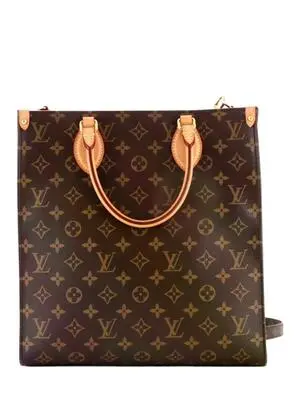LOUIS VUITTON Sac Plat Nm Monogram Canvas Pm - Brown
