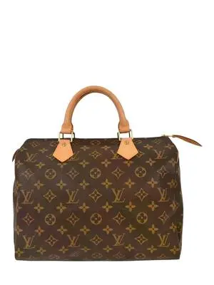 LOUIS VUITTON 2003 Speedy 30 Monogram Handbag - Brown