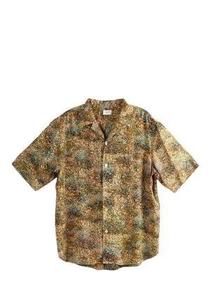 Saint Laurent Short-sleeve Printed Shirt - Brown