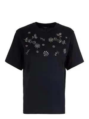 Max Mara Sequin-embellished T-shirt - Black