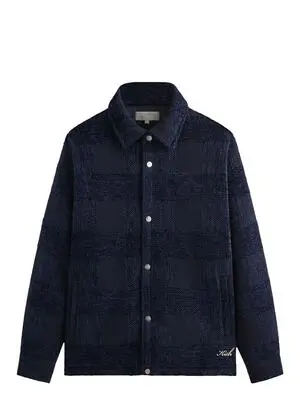 Kith Chenille Plaid Brixton Puffed Shirt Jacket - Blue