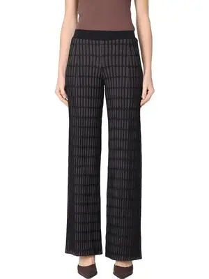 Liviana Conti Wide Leg Trousers - Black