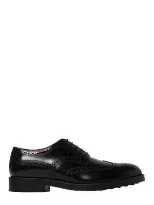 TOD'S Tod's Brushed Leather Derby Shoes With Brogue Pattern