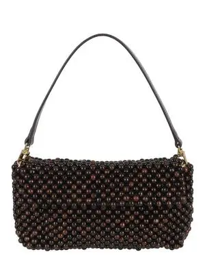 Staud Beaded Shoulder Bag - Dark
