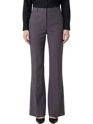 JOSEPH Flare Trousers - Brown