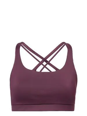 Lululemon Energy Evolve Padded-cups Sports Bra - Black Plum