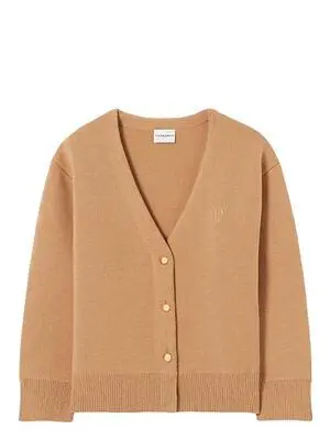 Claudie Pierlot Oversized Wool-blend Cardigan - Camel