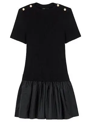 Maje Short-sleeve Mini Dress - Black
