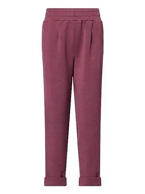 Varley Rolled Cuff Stretch-jersey Jogging Bottoms - Sassafras Marl