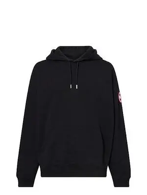 Canada Goose Cotton-jersey Hoodie With Brand Patch - Black - Noir