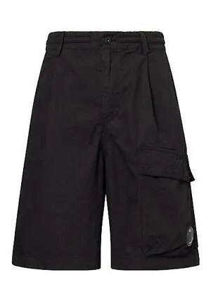 C.P. COMPANY Boxy Cotton Shorts - Black