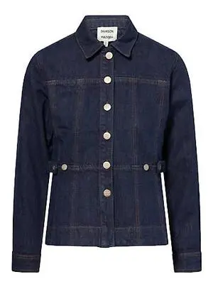 DAMSON MADDER Darbie Fitted Denim Shirt - Blue