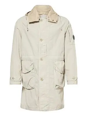 C.P. COMPANY Goggle Hooded Woven Jacket - Dove