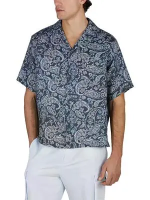 Paul & Shark Paisley-print Shirt - Blue