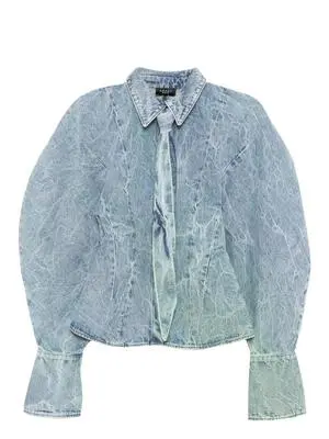 A.W.A.K.E. Mode Denim Shirt - Blue