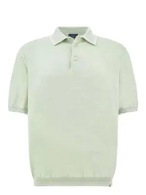 Paul & Shark Ribbed Polo Shirt - Green