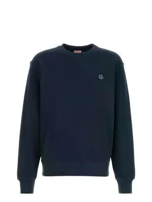 Kenzo Crew-neck Cotton Sweatshirt - Blue