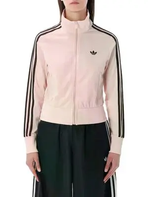 Adidas Stripe Zip Sweatshirt - Pink