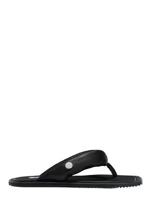Attico Padded Thong Sandals - Black