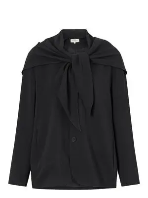 KALLMEYER Jamie Tie-detailed Cady Blazer - Black