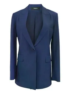 Theory Single-breasted Blazer - Blue
