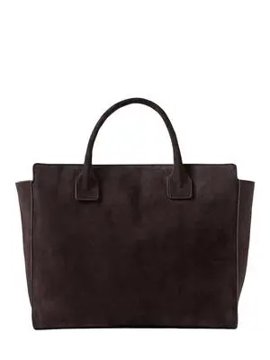 NILI LOTAN Bianca Suede Tote - Brown