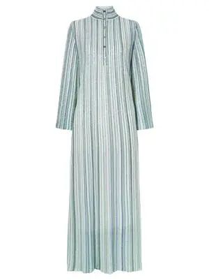 Missoni Sequin-embellished Striped Maxi Dress - Blue