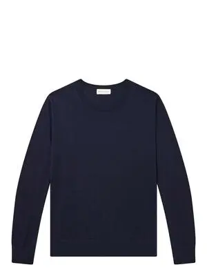 Dries Van Noten Merino Wool Sweater - Navy