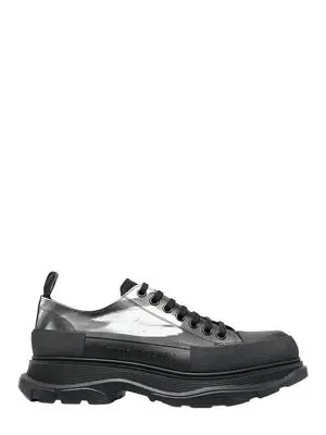 Alexander McQueen Tread Slick Low Lace-up Sneakers - Black/white