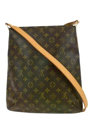 LOUIS VUITTON 2003 Musette Monogram Shoulder Bag - Brown