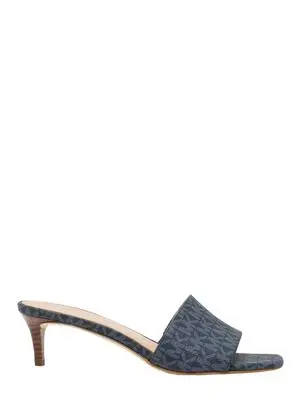 Michael Kors Merriam Kitten Heel Sandals - Blue