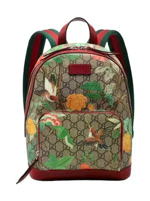 Gucci Small Gg Supreme Tian Backpack - Brown