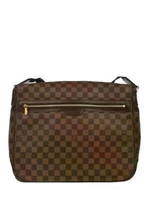 LOUIS VUITTON 2008 Damier Spencer Checked-pattern Shoulder Bag - Brown
