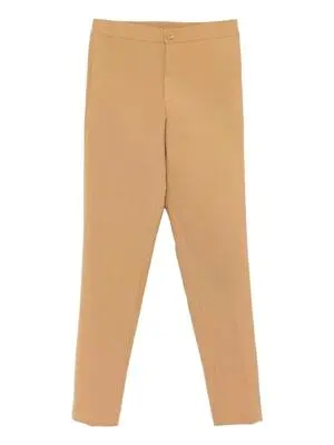 Sandro Jersey Trousers With Elasticated Waist - Neutrals