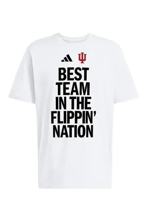 Adidas Indiana Hoosiers Football Refresh Ss Tee - White / Multi