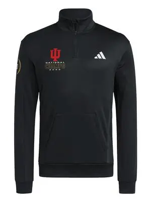 Adidas Indiana Hoosiers National Champions Quarter-zip - Black / Multi