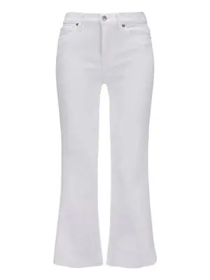 7 For All Mankind Cropped Dojo Jeans - White